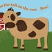 Pin the Tail on the Cow Farm Animal Birthday Game Poster Digital File ...