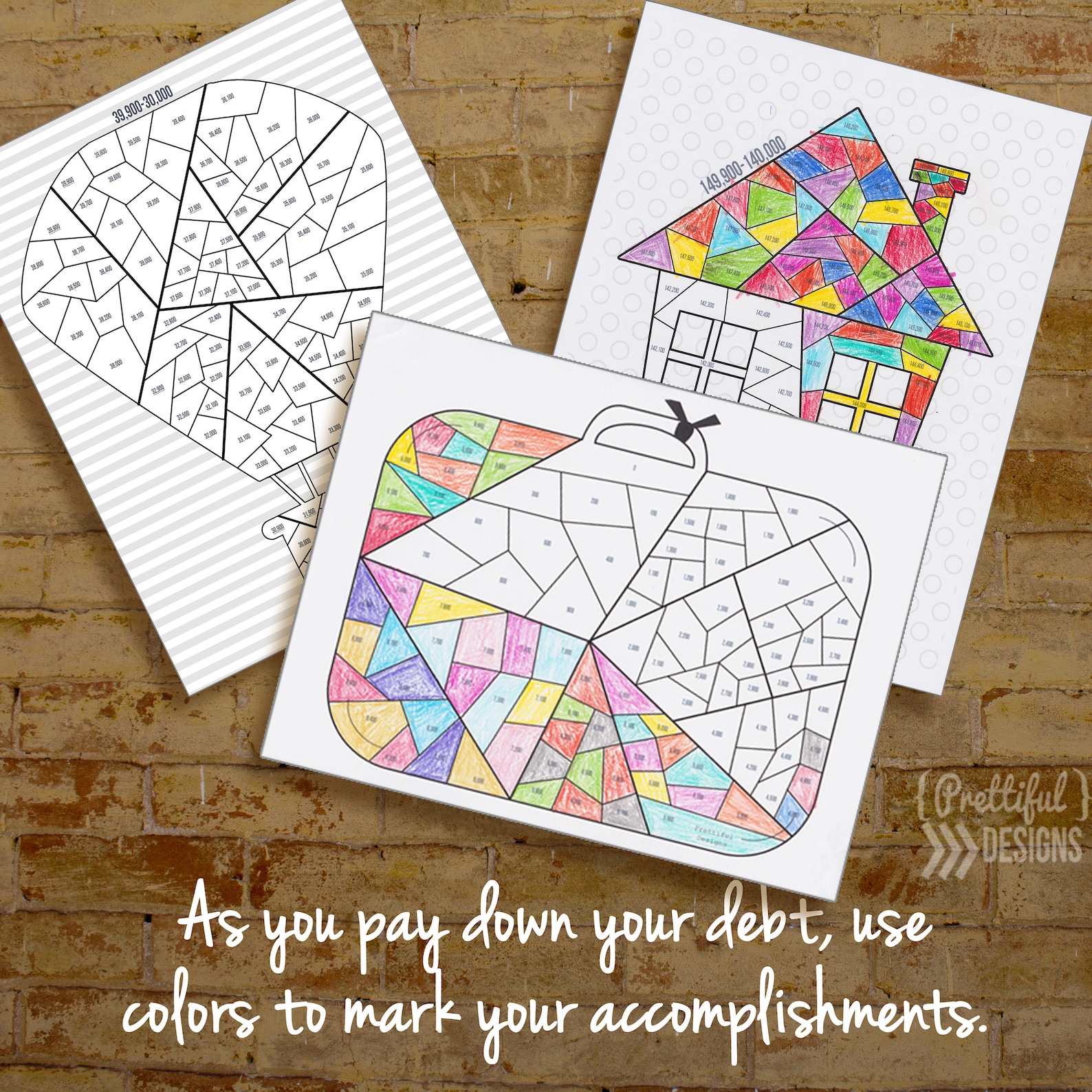Financial Organizer Debt Payoff Coloring Pages - Etsy
