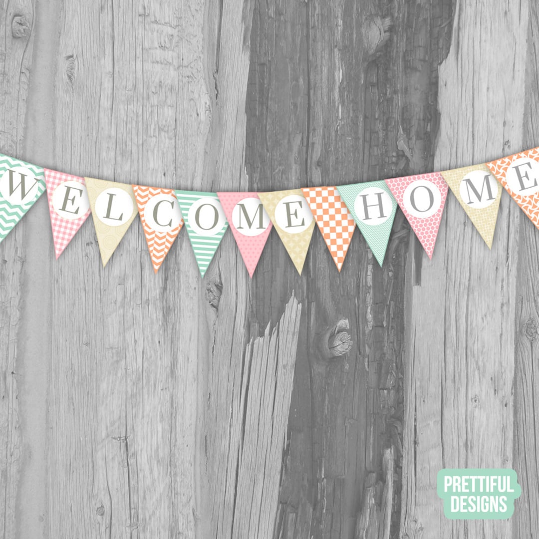Welcome Home Banner Printable Instant Download - Splendid - Etsy