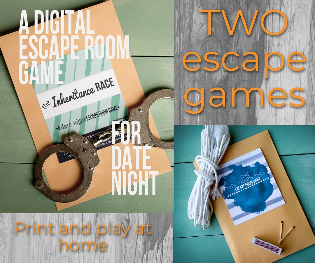 Escape Room Game Bundle - the Inheritance Race AND New Years Ball ...