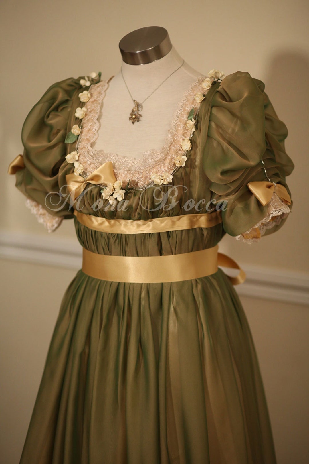 Regency Edwardian Evening Dress Handmade in England La Belle Epoque ...