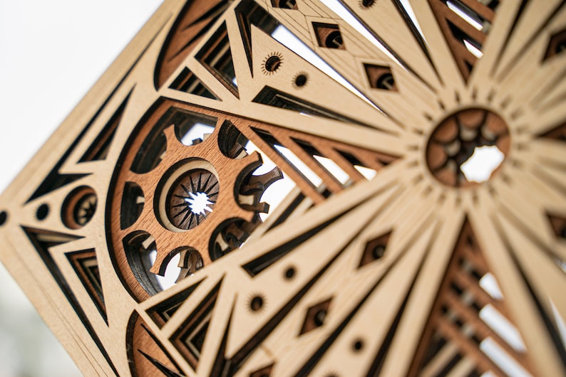 Dwarven Crest Mandala Suncatcher 7 Layer, Double Sided, Lasercut ...