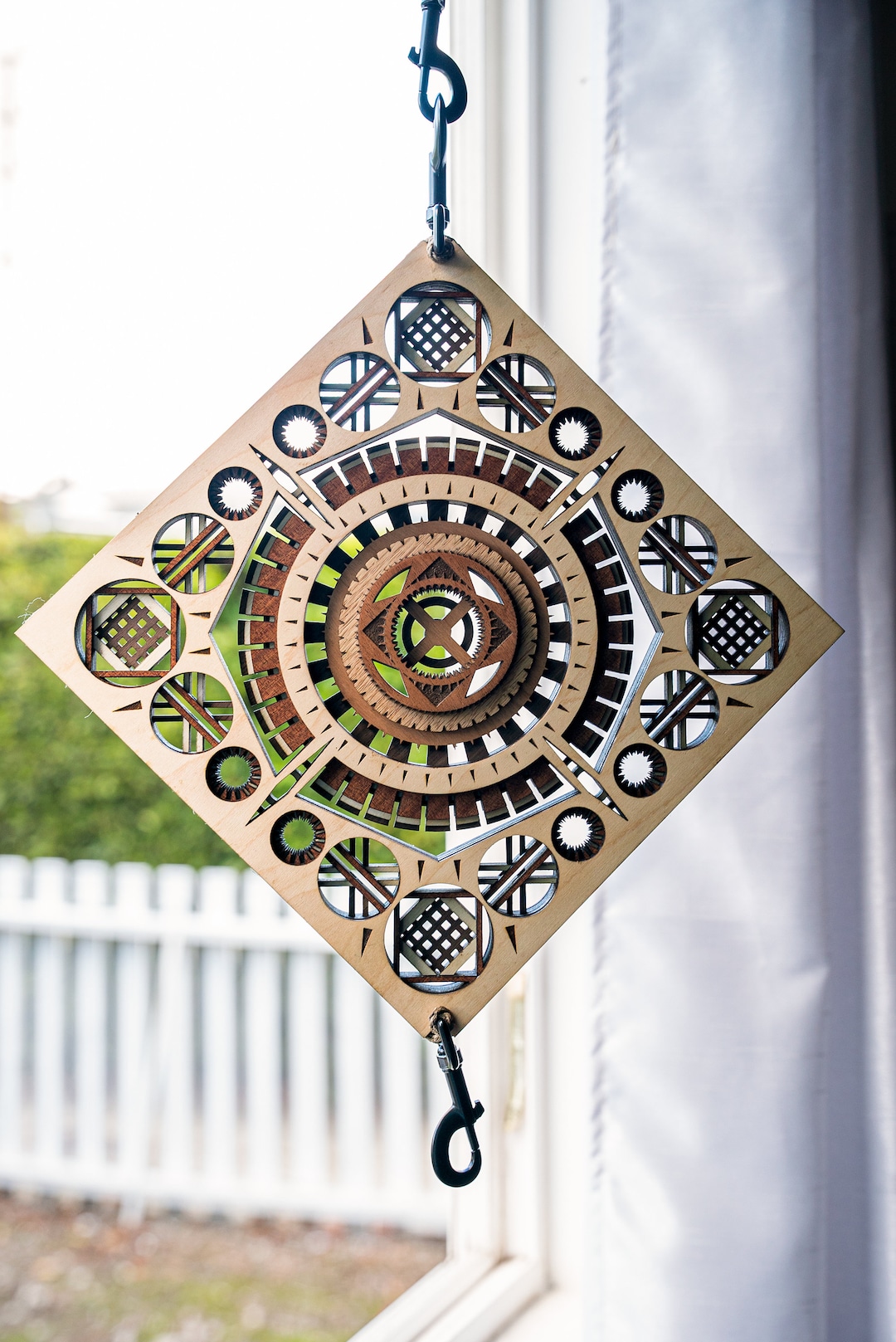 Safe Key Mandala Suncatcher 7 Layer Double Sided Lasercut - Etsy