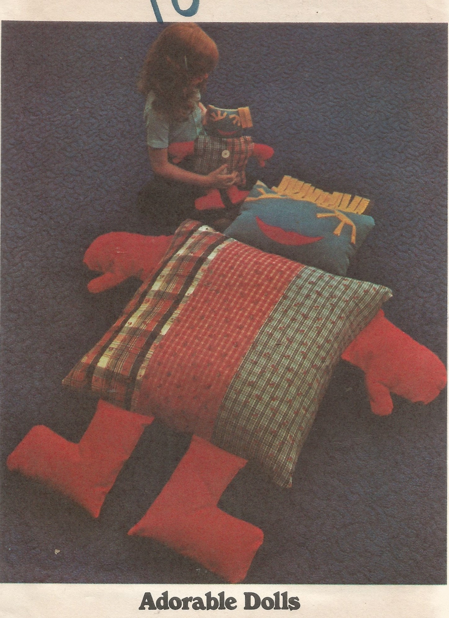 3460 Butterick Sewing Pattern UNCUT Stuffed Dolls Small Large Vintage ...