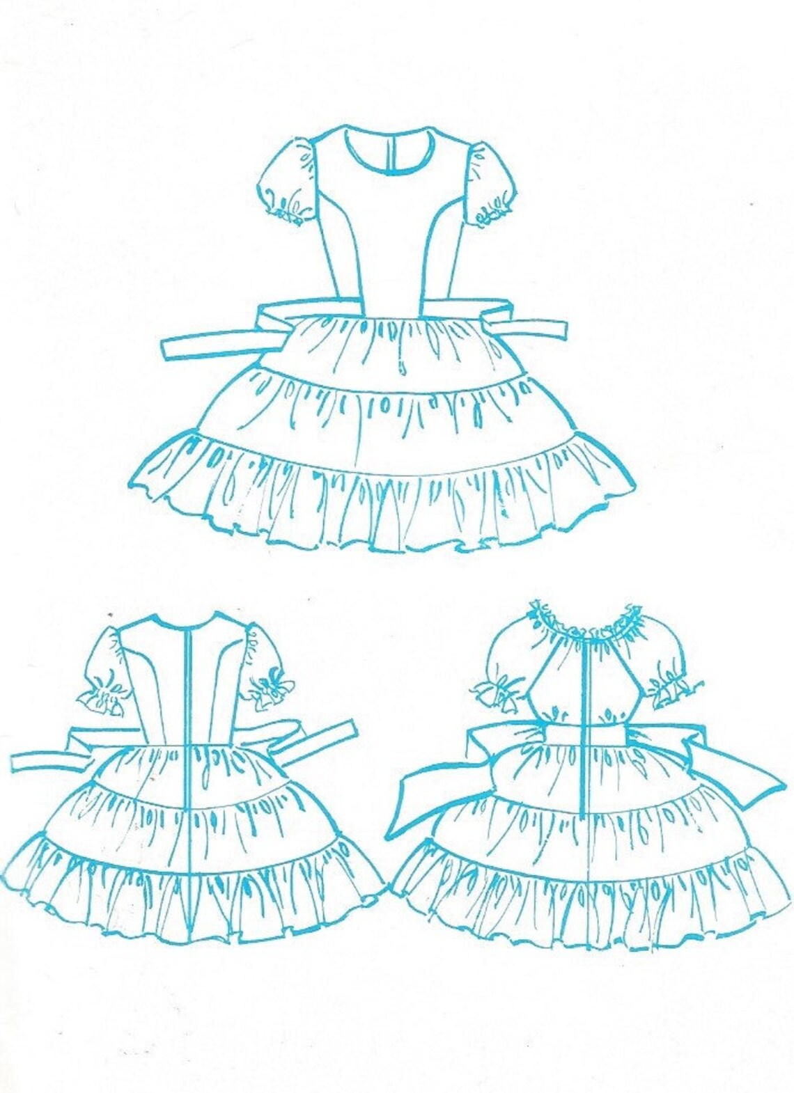 277 Sewing Pattern UNCUT Ladies Square Dancing Dress Full 3 - Etsy