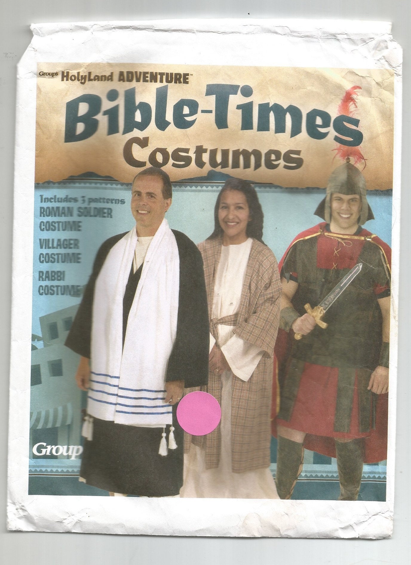 Bible Times Costumes Sewing Pattern UNCUT Soldier Armor Helmet Cape ...