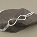 Large Infinity Anklet, Double Chain Infinity Anklet, Sterling Silver Anklet 925, Figure of Eight ...