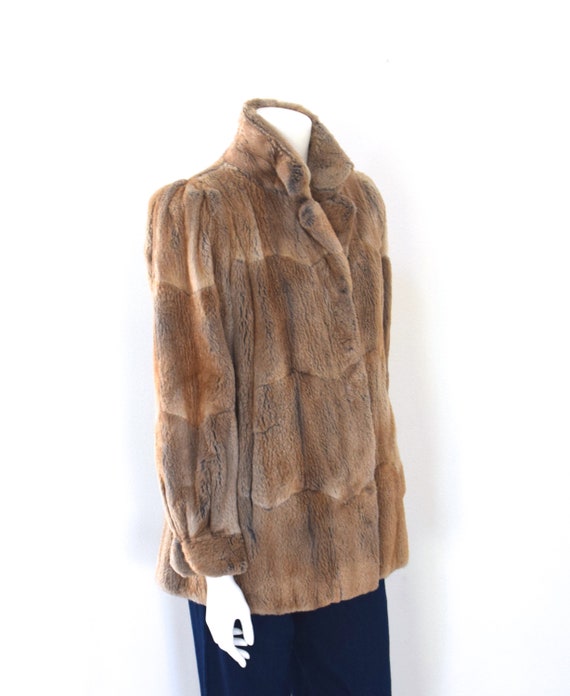 1960s Real Fur Coat/ 60s Beaver Fur Jacket/ Bifano's … - Gem