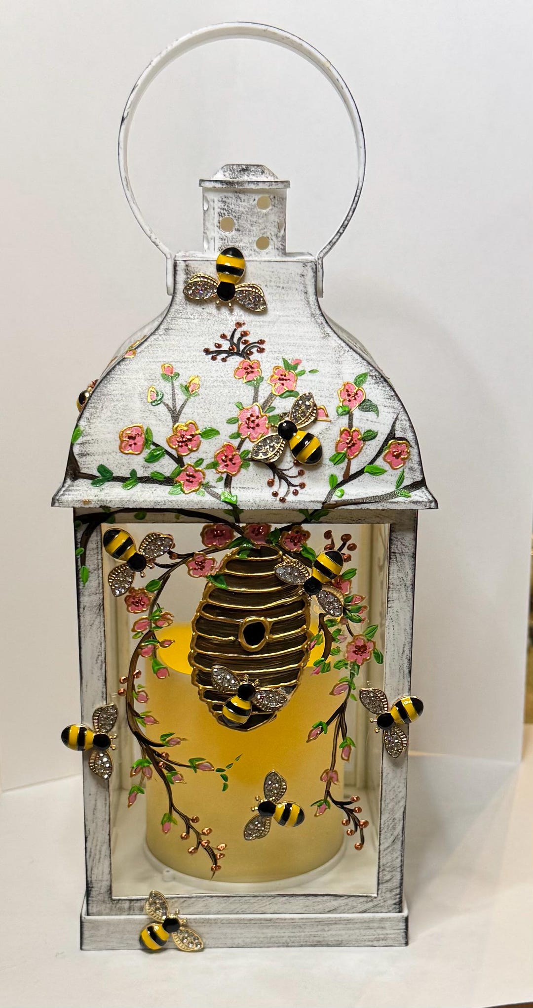 Bee Hive, Honey Bee Lantern, Beekeeper Gift, Bee Lover, Mother’s Day ...
