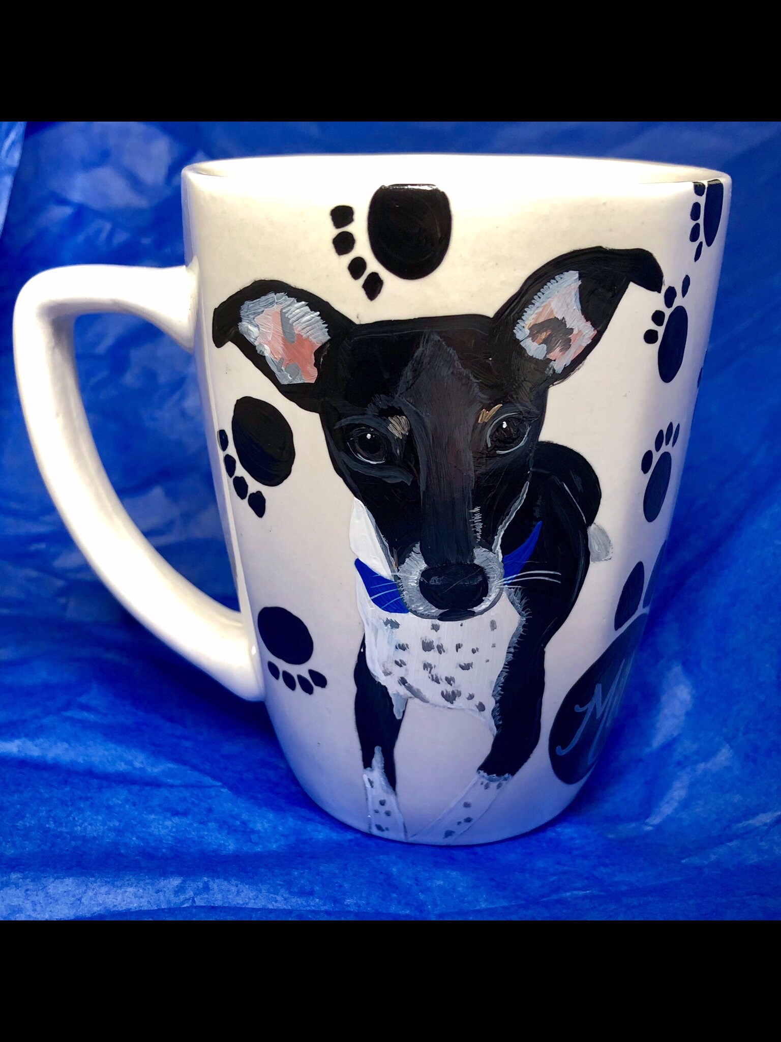 Dog coffee mug Custom painted Dog Cup dog coffee dog cup | Etsy