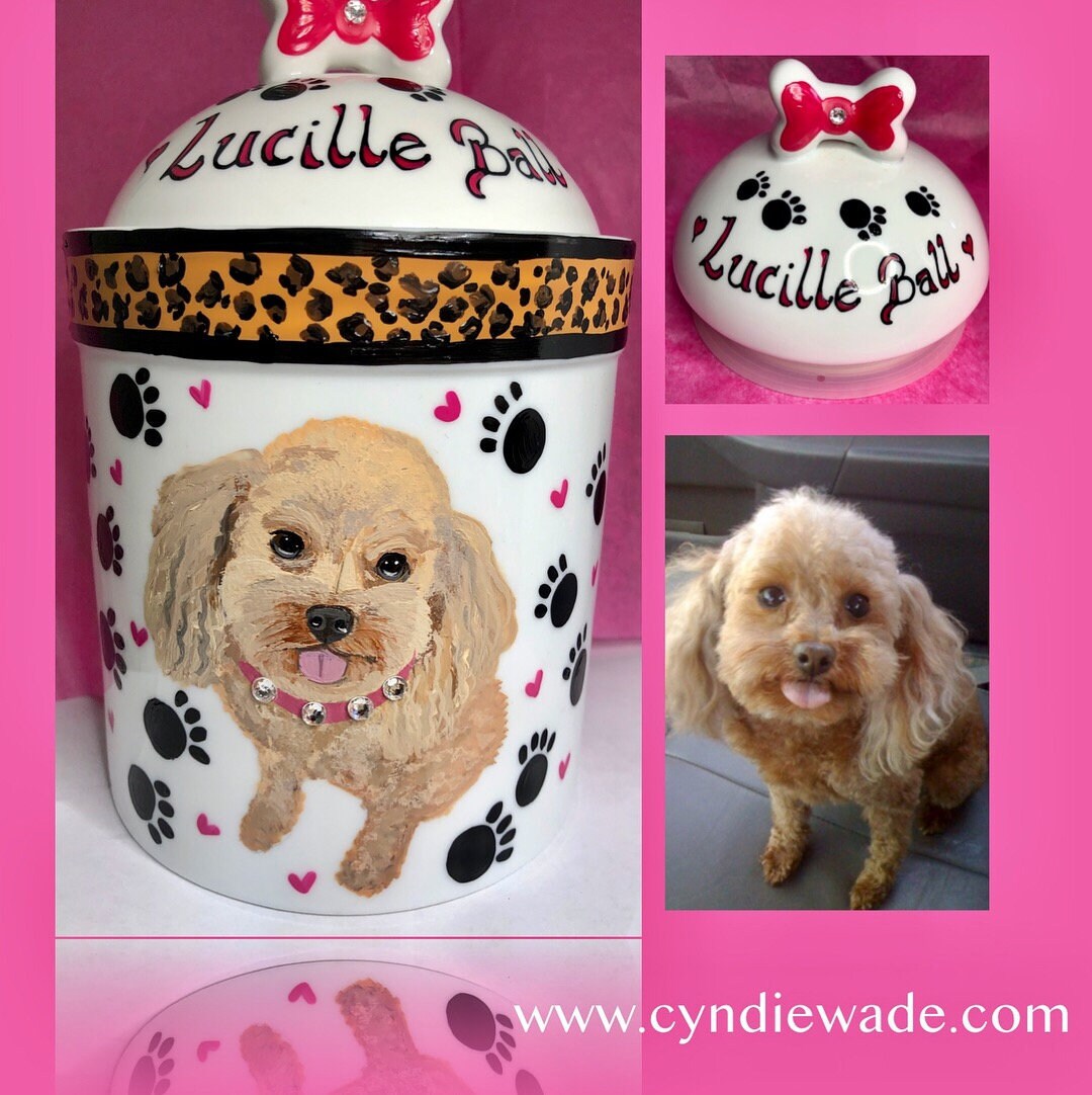 Custom Urn Fordog, Painted Dog Urn - Etsy