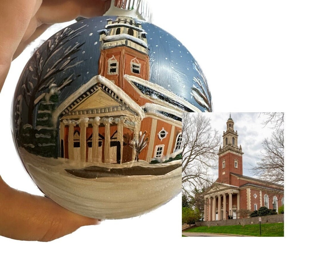University Christmas Ornament , College Ornament, University Bulb ...