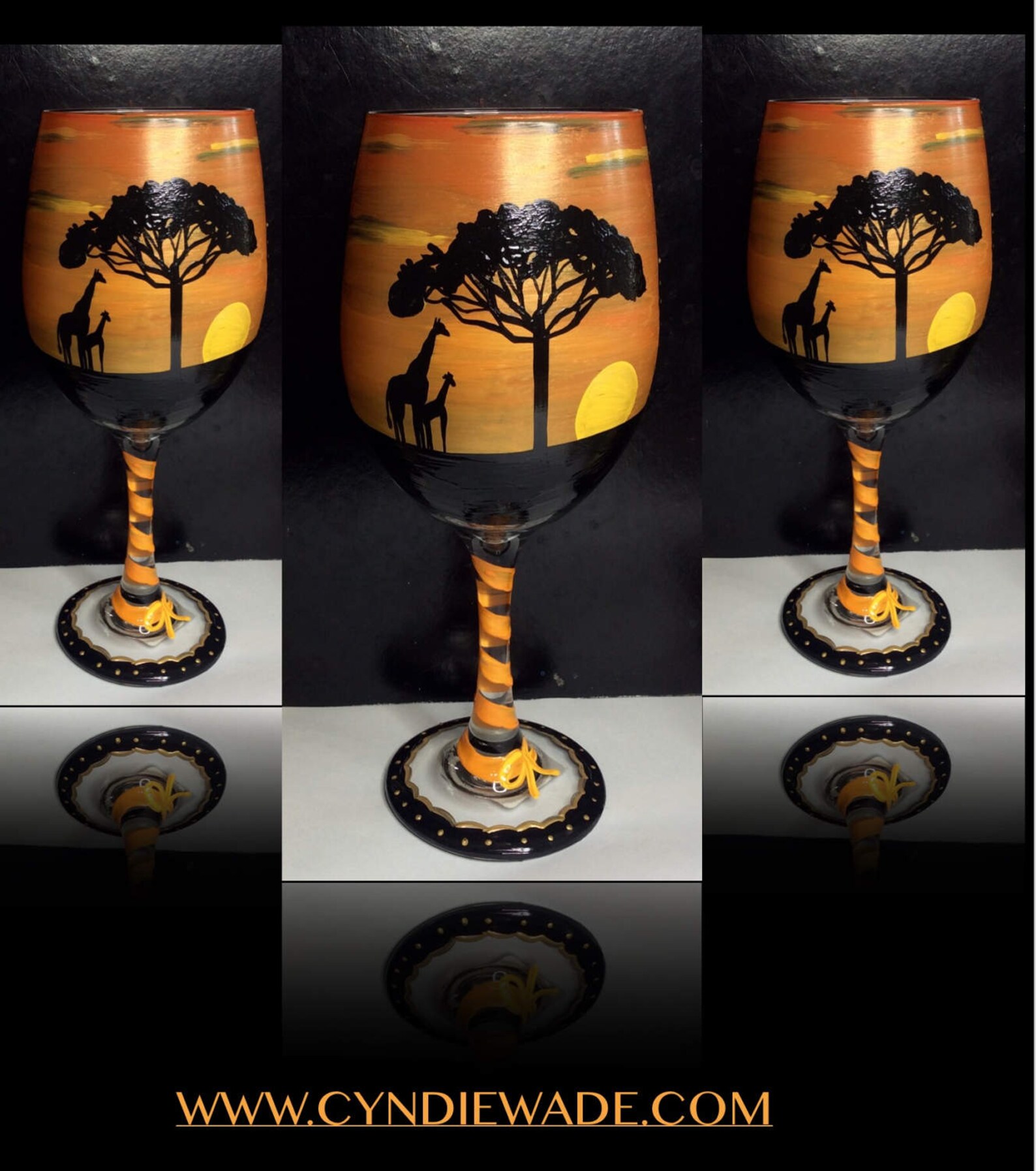 Hand Painted Giraffe Wine Glass, Personalized Gift - Etsy