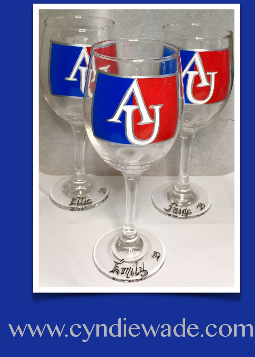 Logo Wine Glass - Etsy