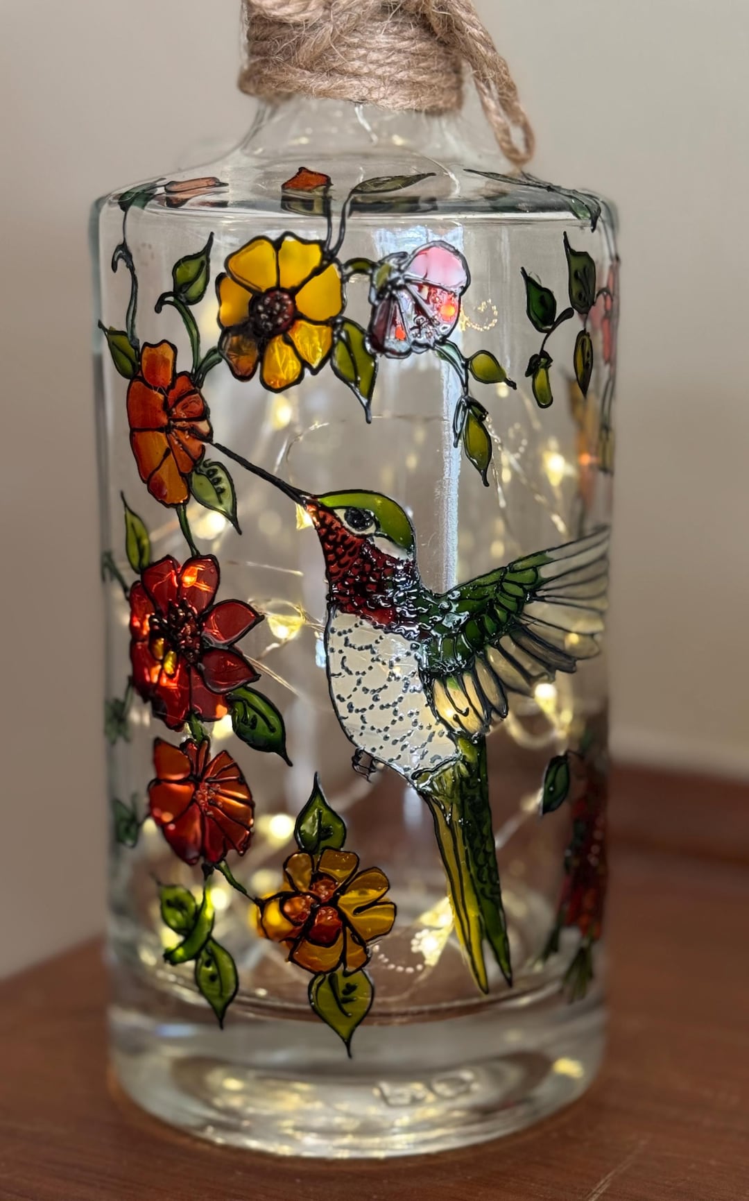 Beautiful Humming Bird, Bright Red Hibiscus Flowers, Hummingbird Lamp ...