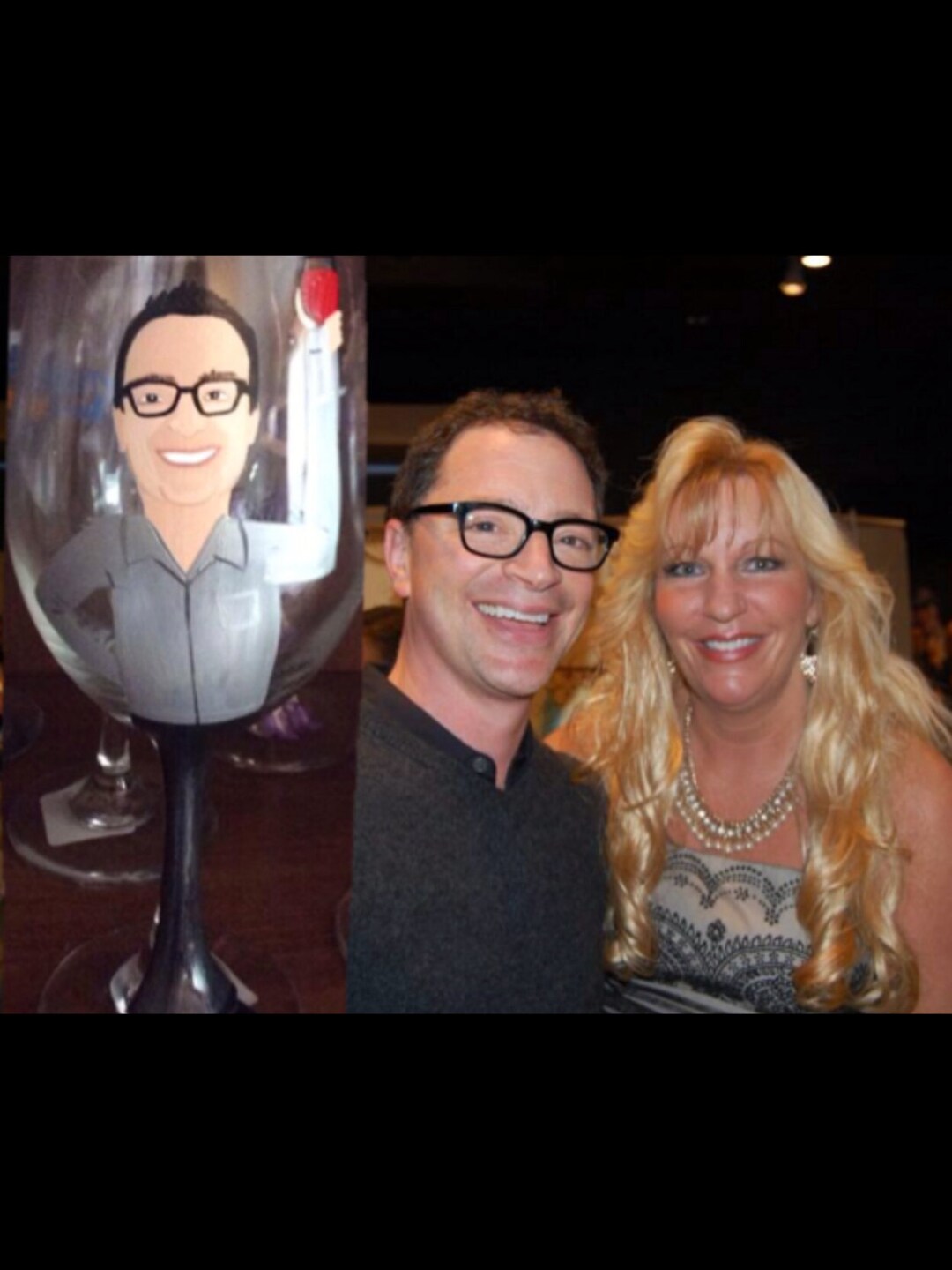 Huge 20 Oz Wine Glassportrait Wine Glass VIP Celebrity Red Carpet ...