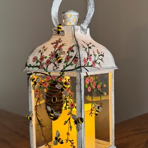Bee Hive, Honey Bee Lantern, Beekeeper Gift, Bee Lover, Mother’s Day ...