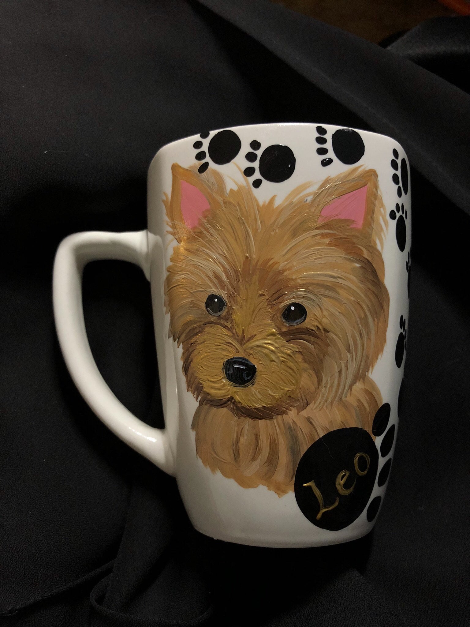 Dog Coffee Mug, Custom Painted Dog Cup Dog Coffee, Dog Cup, - Etsy