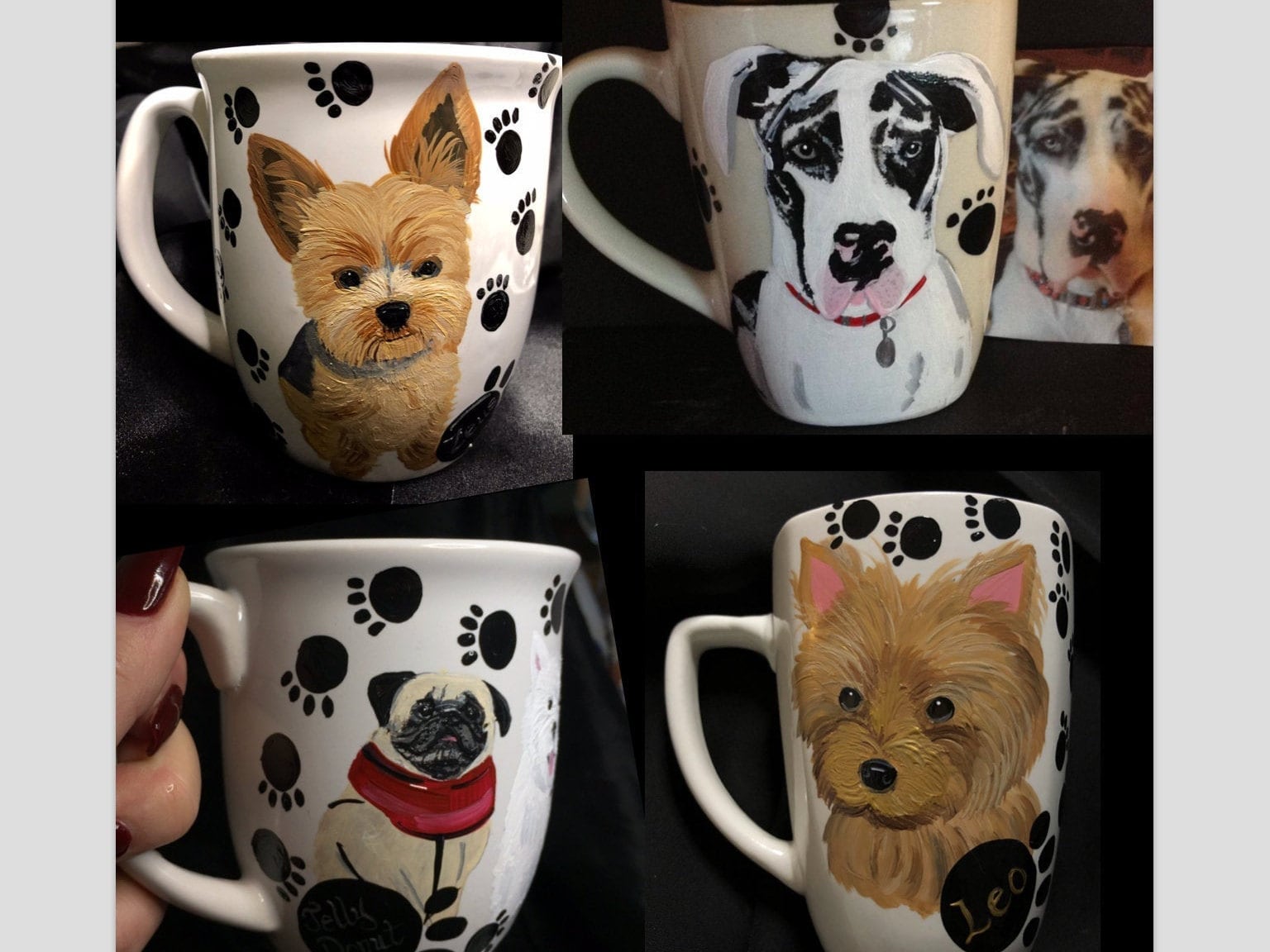 Dog Coffee Mug, Custom Painted Dog Cup Dog Coffee, Dog Cup, - Etsy