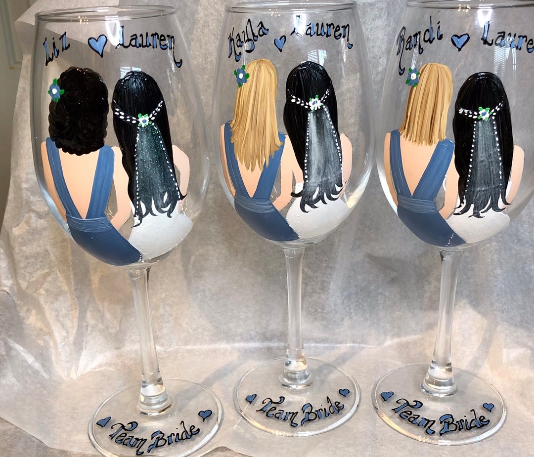 Team Bride, Bridesmaid Proposal Personalized Wedding Bachelorette Party ...