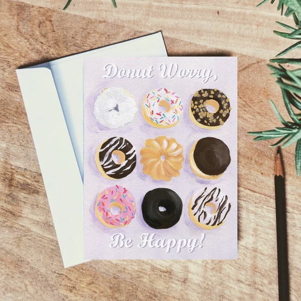Donut Worry Be Happy - Etsy
