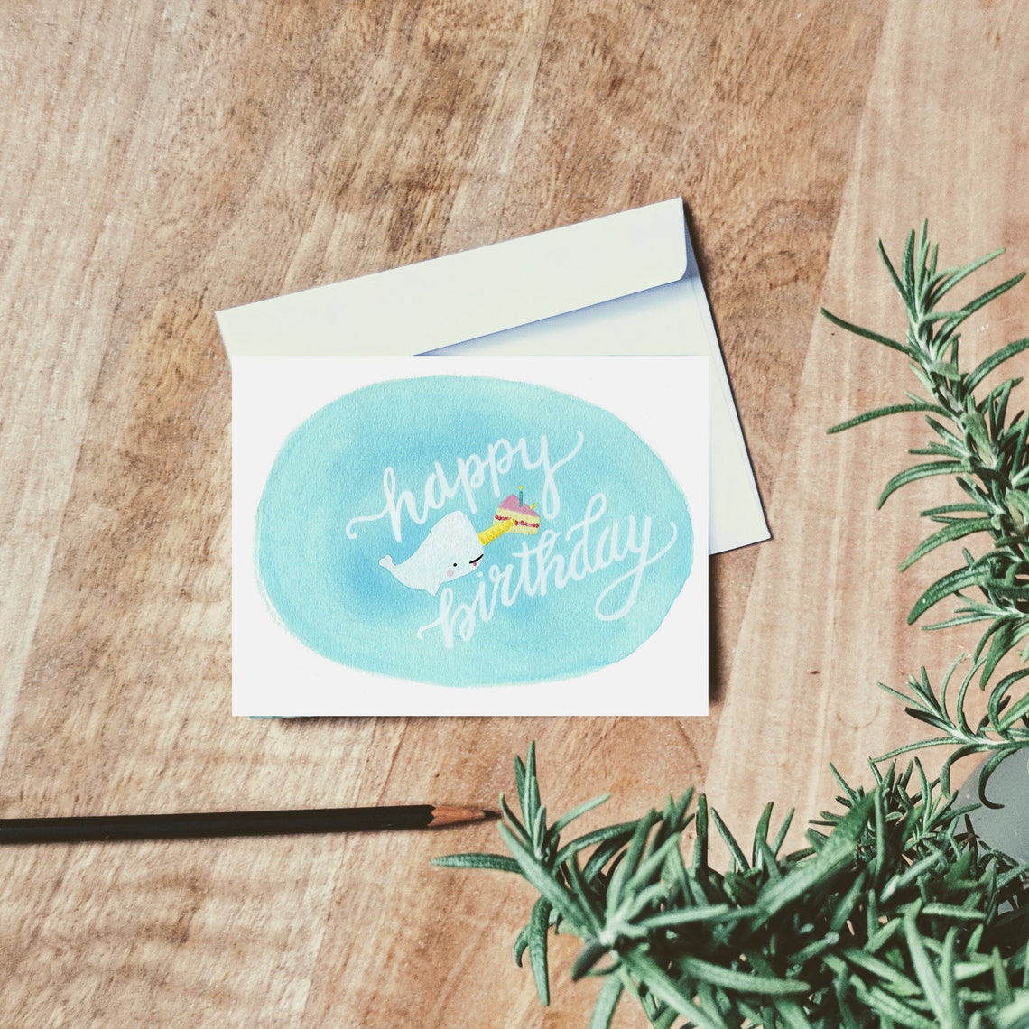 Happy Birthday Narwhal Card Birthday Greetings Happy - Etsy