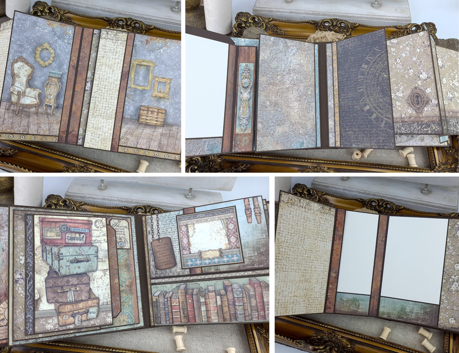 PDF TUTORIAL / Lady Vagabond Mini Album Tutorial / Scrapbook Tutorial ...