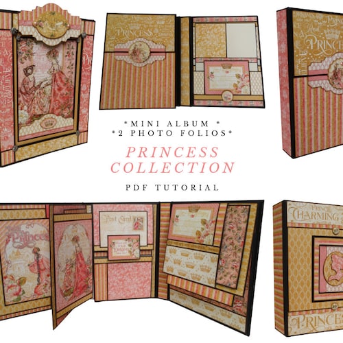 Princess Mini Album PDF Tutorial Scrapbook Tutorial - Etsy