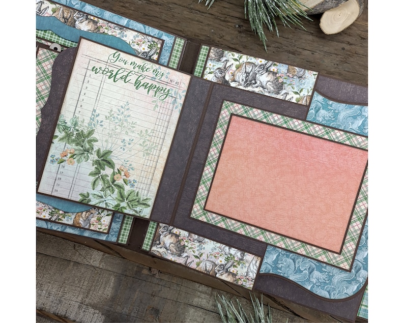 PDF TUTORIAL With Printable Mini Album /scrapbook Templates / - Etsy