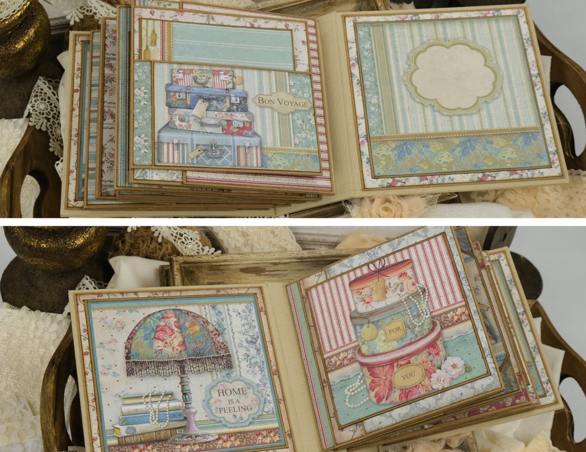 Quick and Easy Stamperia Grand Hotel Mini Album PDF Tutorial | Etsy UK