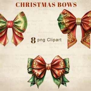 Christmas Bow Clipart, Christmas Accessories PNG Clip Art, Xmas ...