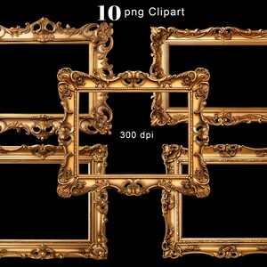 Antique Frames Clipart, Vintage Ornate Frames PNG Clip Art, Victorian ...