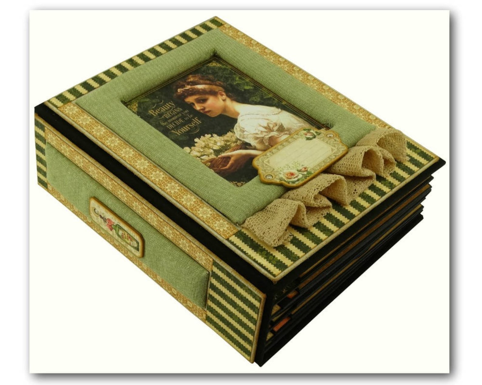 Portrait Of A Lady Mini Album PDF Tutorial Scrapbook PDF | Etsy