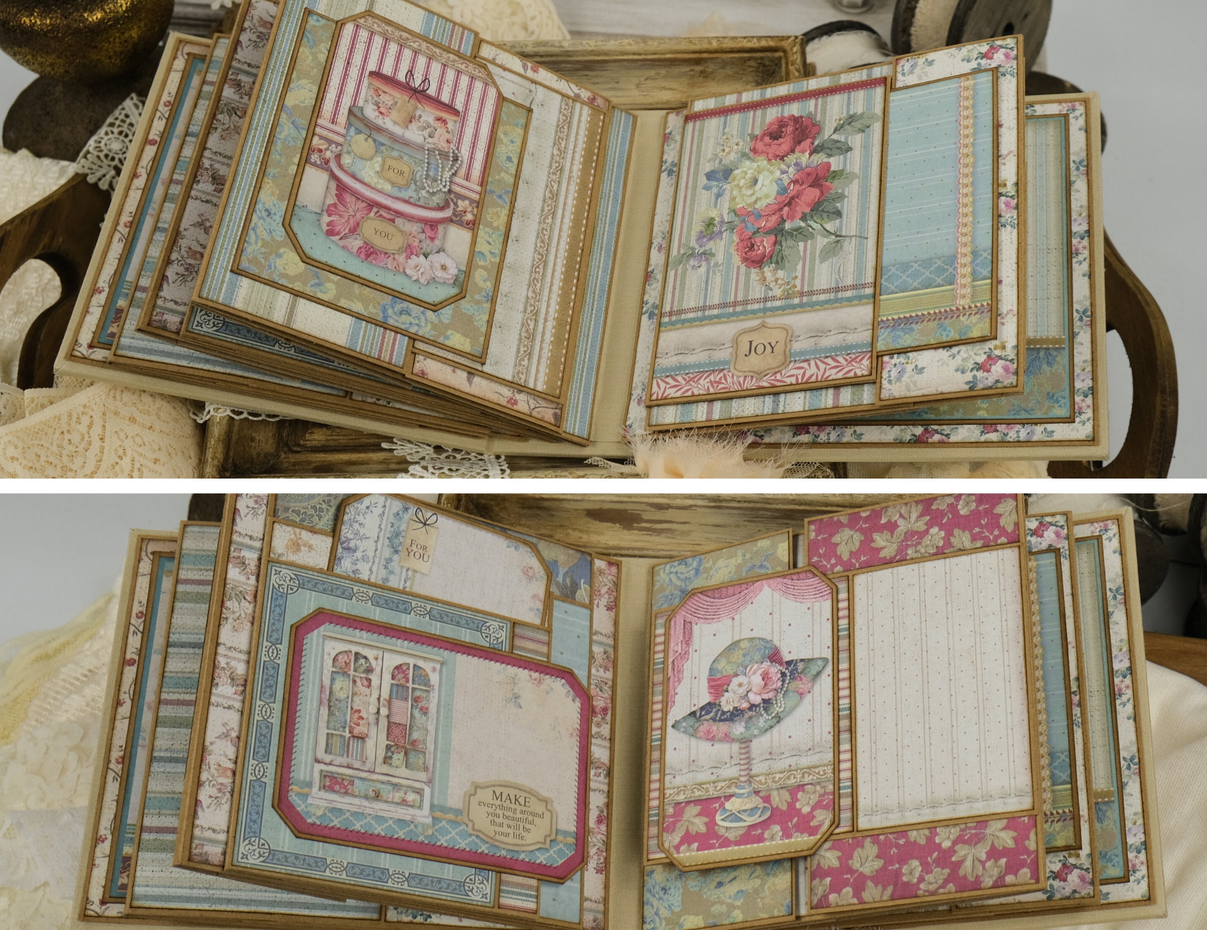 Quick and Easy Stamperia Grand Hotel Mini Album PDF Tutorial | Etsy UK