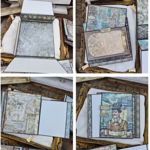 PDF TUTORIAL / Travel Themed (aviator) Mini Album Tutorial / Scrapbook ...