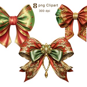 Christmas Bow Clipart, Christmas Accessories PNG Clip Art, Xmas ...