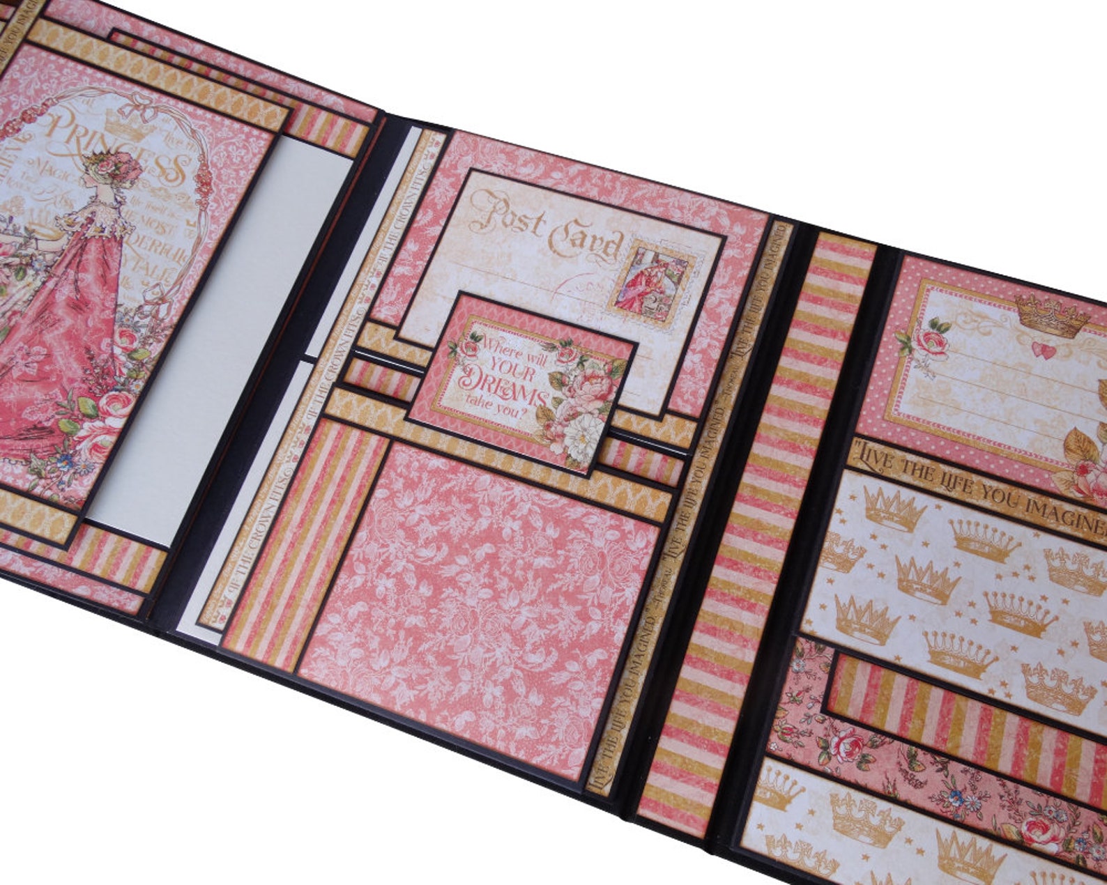 Princess Collection Mini Album Pdftutorial Photo Folio - Etsy