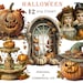 Pumpkin Clipart Set, Autumn Graphic for Scrapbook, Junk Journal, Fall ...
