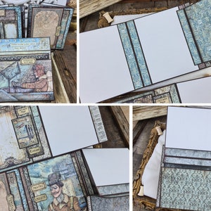 PDF TUTORIAL / Travel Themed (aviator) Mini Album Tutorial / Scrapbook ...