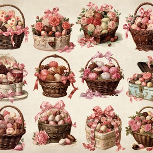 Vintage Chocolate Pralines Clipart, Chocolate Box Desserts PNG Clipart ...
