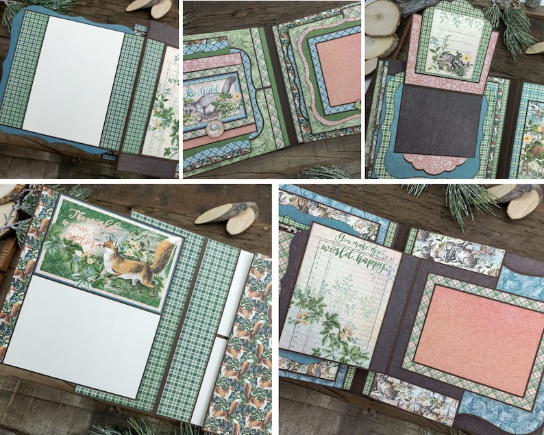 PDF TUTORIAL With Printable Mini Album /scrapbook Templates / - Etsy