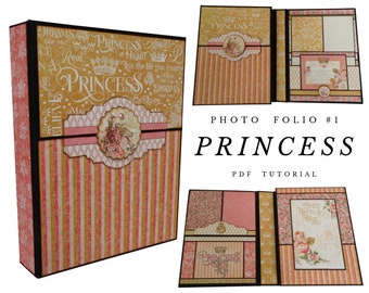 Princess Mini Album PDF Tutorial Scrapbook Tutorial - Etsy