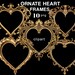 Vintage Ornate Heart Frames Clipart, Antique Frames PNG Clip Art ...