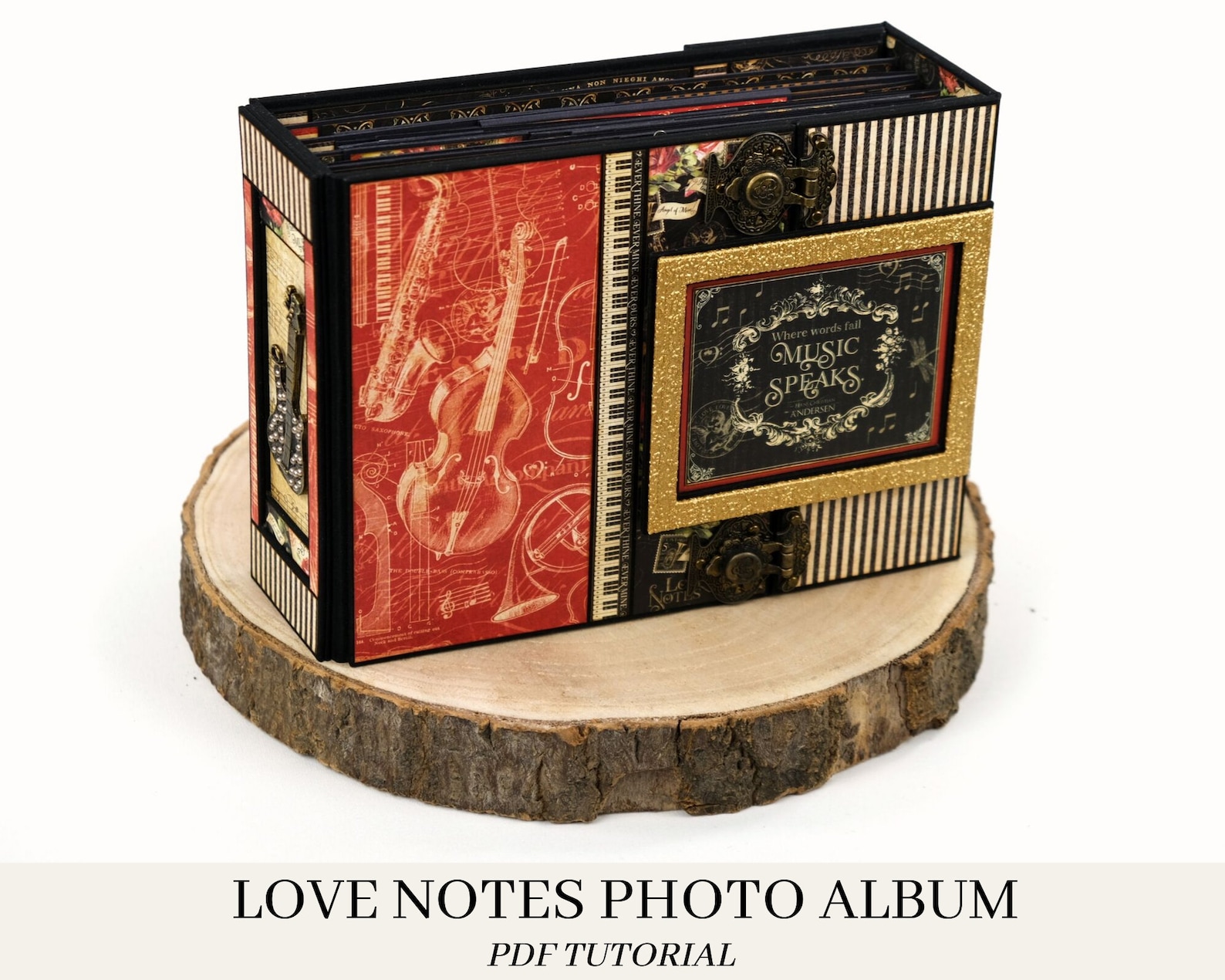 Love Notes Mini Album PDF Tutorial, Scrapbook Tutorial - Etsy