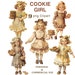 Cookie Girl Clipart, Girl With Cookies PNG Clipart, Baking, Pastry Girl ...