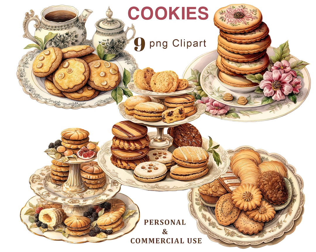 Cookies Clipart, Chocolate Cookie PNG Clipart, Biscuits, Baking ...