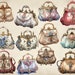 Vintage Rococo Handbags Clipart, Antique Handbag PNG Clipart, Vintage ...