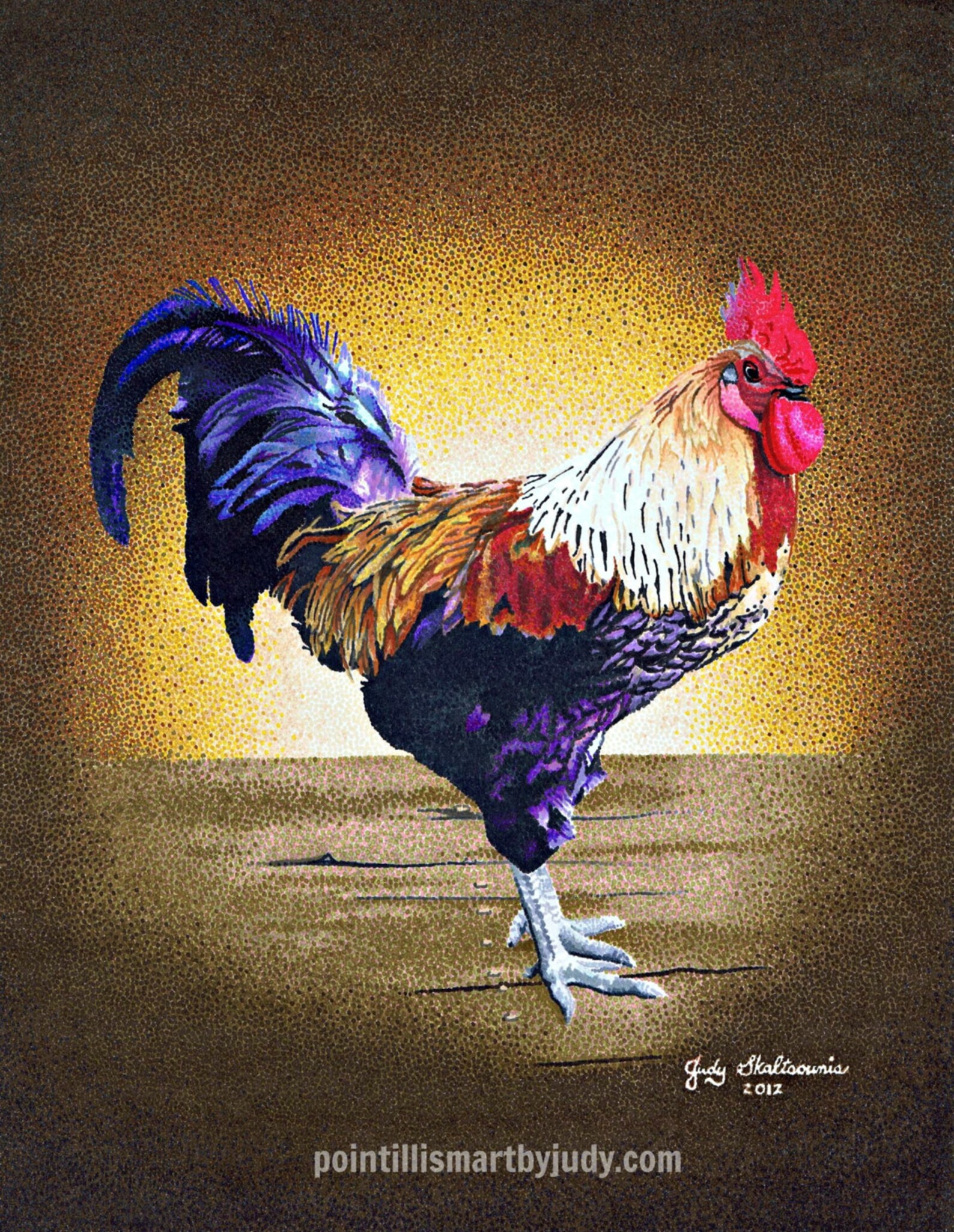 Rooster Ren Art Print - Etsy
