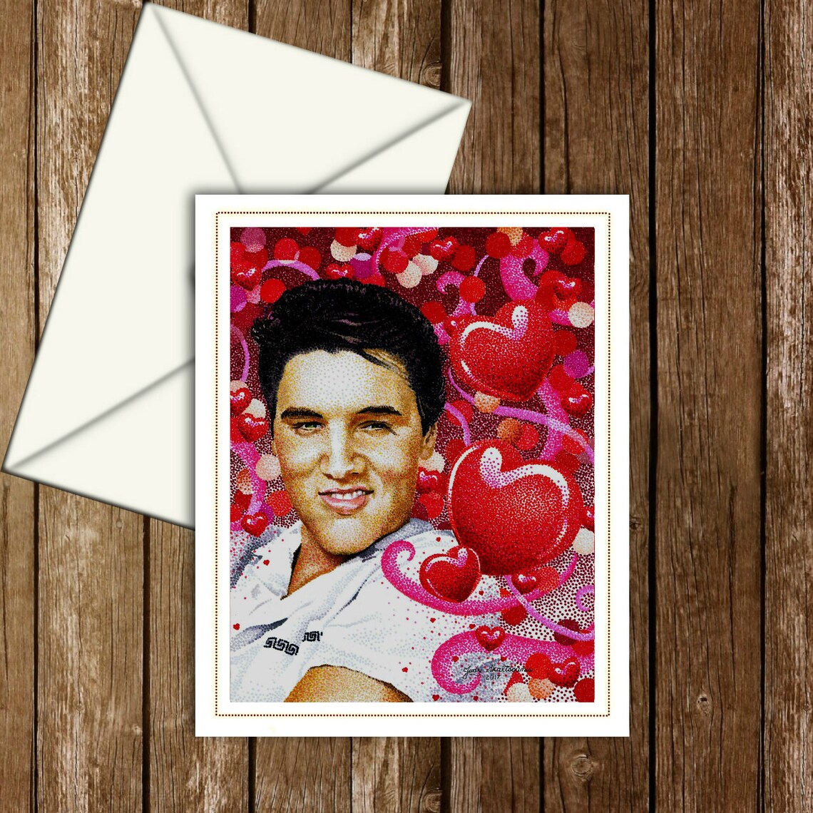 Elvis Valentine's Day Card - Etsy