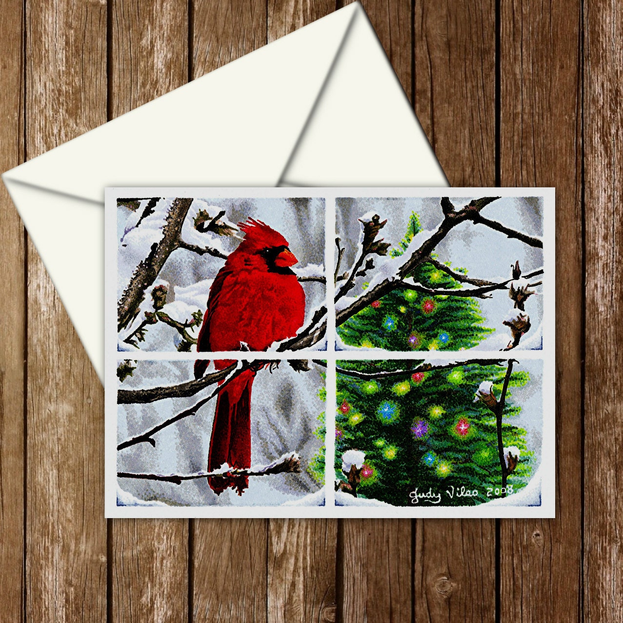 Cardinal Christmas Cards - Etsy